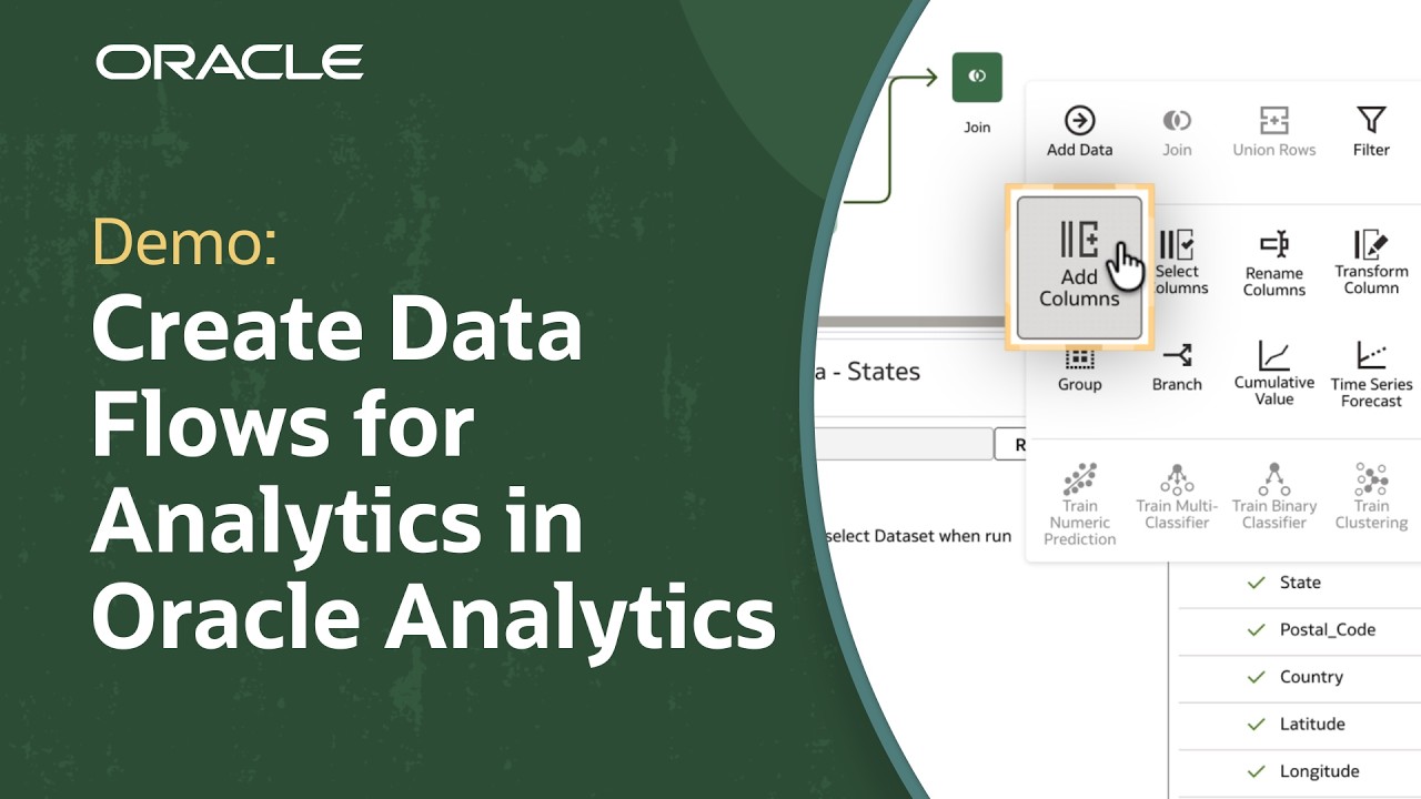 How to Create a Data Flow in Oracle Analytics Cloud