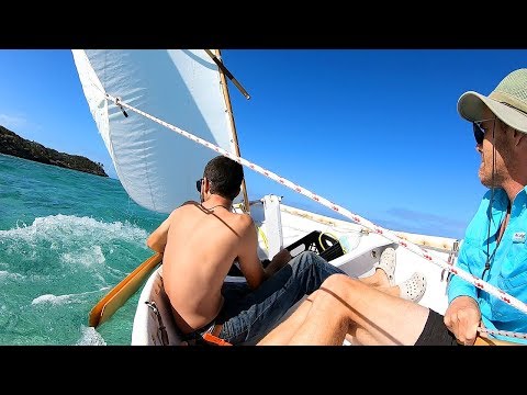 Island Foraging For Wild Coconuts By Sailing Dinghy | Sailboat Story 112