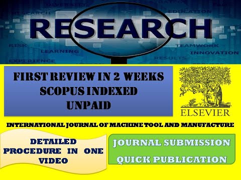 How to Select a Journal for Elsevier Publication & Detailed Procedure to submit a Manuscript.