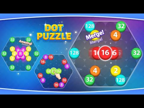 Dot Puzzle (Score 660.34k) Merge Number 128-256-512-1k-2k-4k-8k-16k-32k-64k-2048 Gameplay