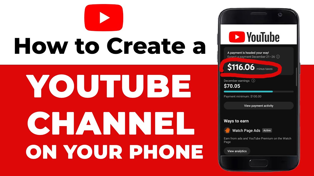 How to Create a YouTube Channel with your Phone