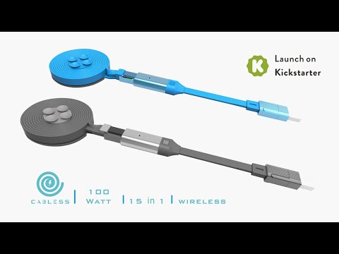 Now on Kickstarter: Cabless: 15-In-1 Wired And Wireless Charging Cable