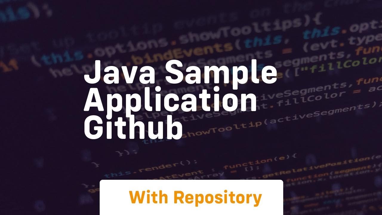 java sample application github