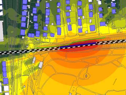 Rail Noise Animation by SoundPLAN® – 4D Noise VR Tech