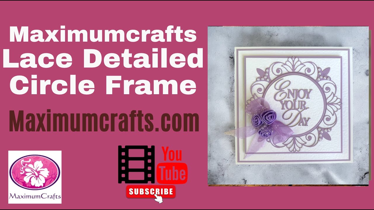 Maximumcrafts Lace Detailed Circle Frame