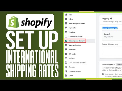 How to Set Up International Shipping on Shopify 2025 (Ship worldwide Shipping Rates)