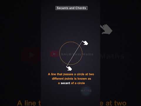 Introduction about Secants and Chords #secant #chord #shorts