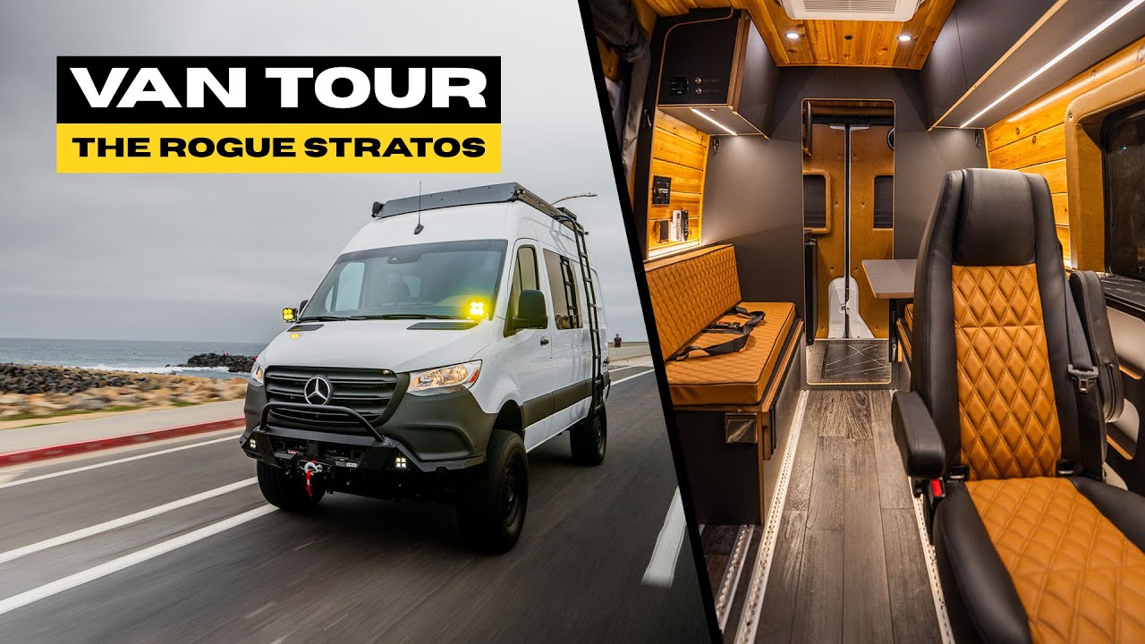 The Rogue Stratos Camper Van Is a "Private Jet on Wheels" With a Lavish ...