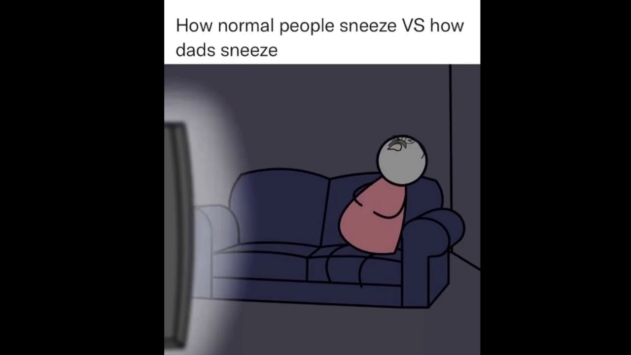 How normal people sneeze VS how dads sneeze