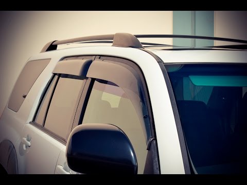 WELLvisors side window deflector vent visor Installation Video TOYOTA 4RUNNER 03-09