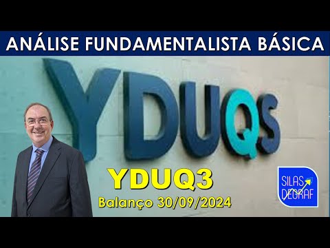 YDUQ3 - YDUQS PARTICIPAÇÕES. UNIVERS. ESTÁCIO. ANÁLISE FUNDAMENTALISTA BÁSICA.PROF. SILAS DEGRAF