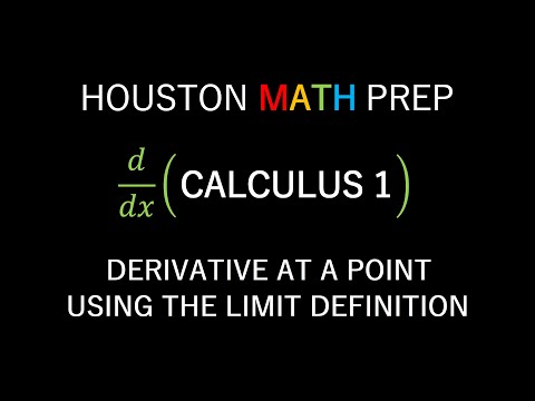 Limit Definition of Derivative at a Point (Calculus 1)