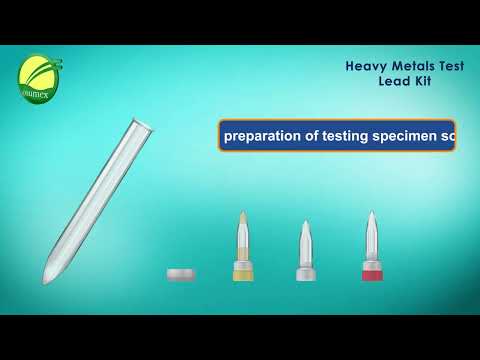 heavy metals kit, Lead test, Mercury test, Cadmium test