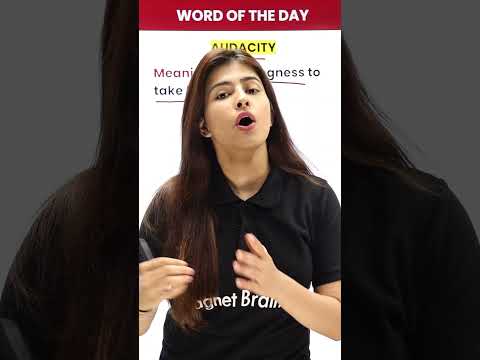 Word of the Day Short - Audacity #words #magnetbrains #shorts