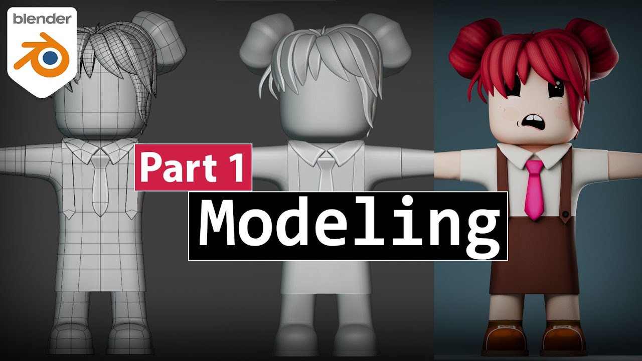 Blender 3D Character Creation Part 1 Modeling