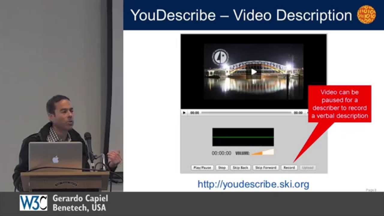 Annotation as a Tool for the Blind & Vision Impaired ~ Gerardo Capiel @ W3C Web Annotations Workshop