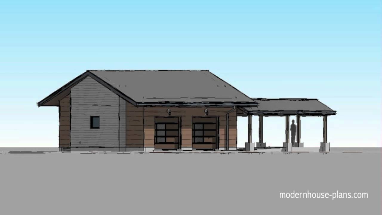 Two Car Garage With Breezeway