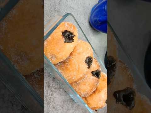 Eggless Bomboloni Recipe ❤️ Italian Donuts🤫 #shorts #youtubeshorts #bomboloni #katariasindiankitchen