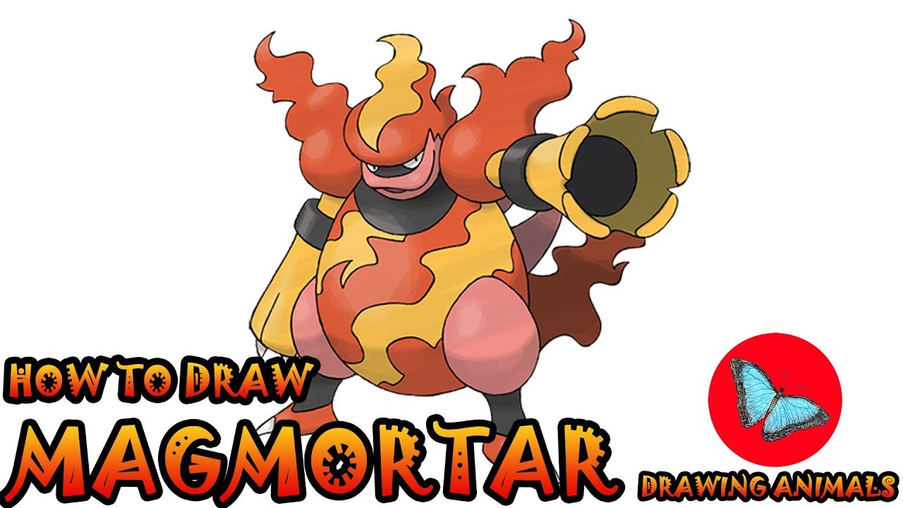 How To Draw Magmortar Pokemon | Drawing Animals