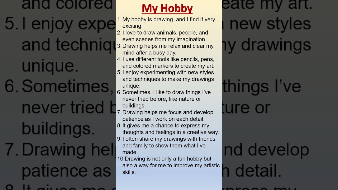 Essay/10 lines on 