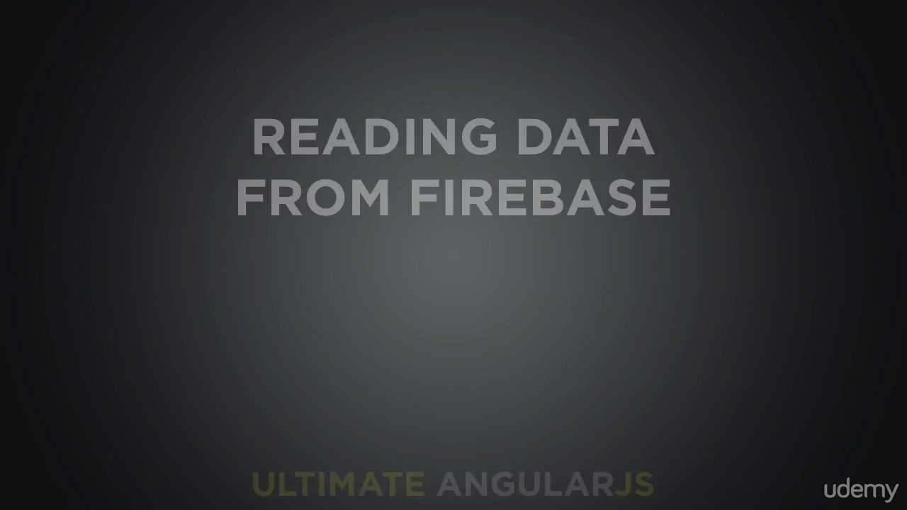 AngularJS  Reading Data from Firebase