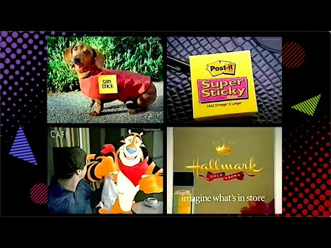 Retro 2003 - National TV Ads - Hallmark, Post-it, More - TV History