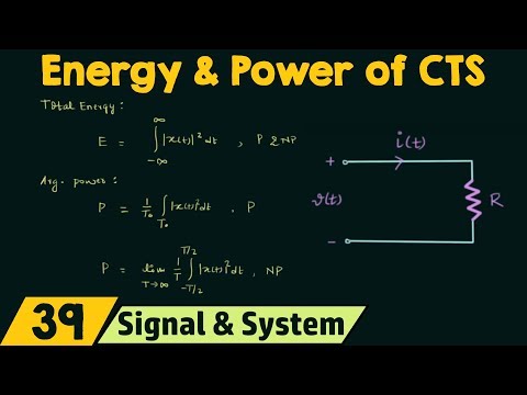 Energy and Power of Continuous Time Signals Video Lecture - Crash ...