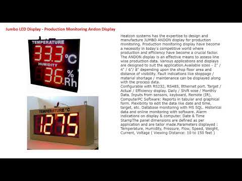 Andon Display Systems - Andon Display Board Latest Price, Manufacturers ...