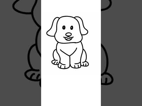 D Letter word Dog #drawing #colouring