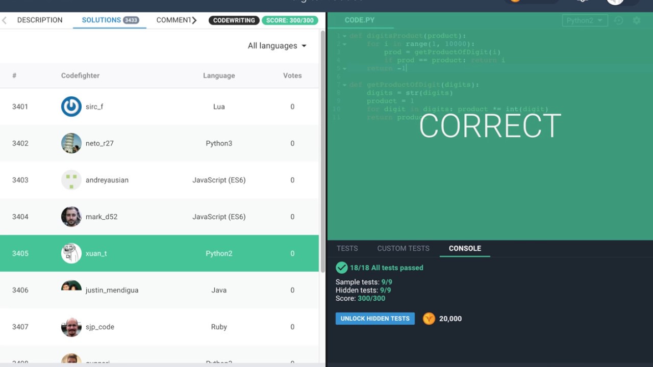 DigitsProduct - Codefights - Python