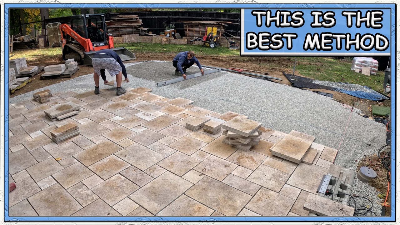 How To Properly Build a (Travertine) Natural Stone Patio
