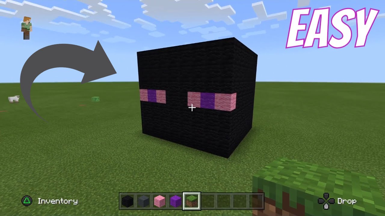 Minecraft: How To Build Enderman Head Tutorial 2020