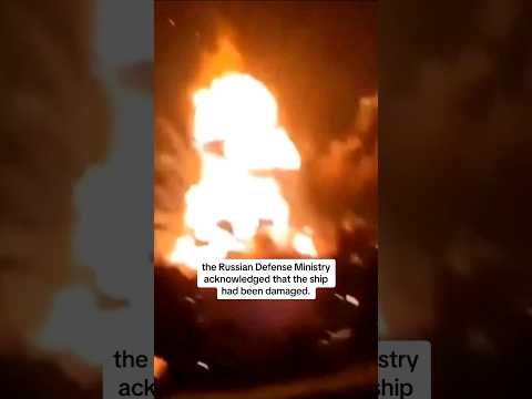 Ukraine claims responsibility for attack on Russian warship in Crimea #shorts