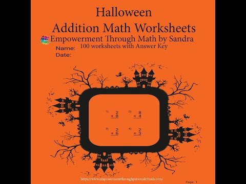 Empowerment Through Math: Halloween Math Worksheets- Digital Download - Add Numbers from 0 to 10