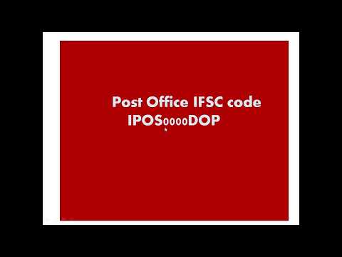 What is the IFSC code of Indian Post Office Saving Account?