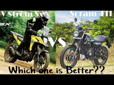 Suzuki V Strom SX vs RE Scram 411 || Comparison in Hindi