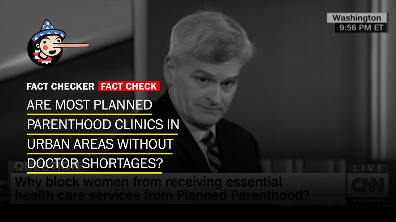 Fact Check: Are most Planned Parenthood in urban areas without doctor shortages?