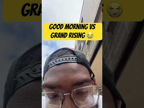 Good Morning vs Grand Rising, which do you prefer? 😭 #shorts #funny #podcast #nyc #goodmorning