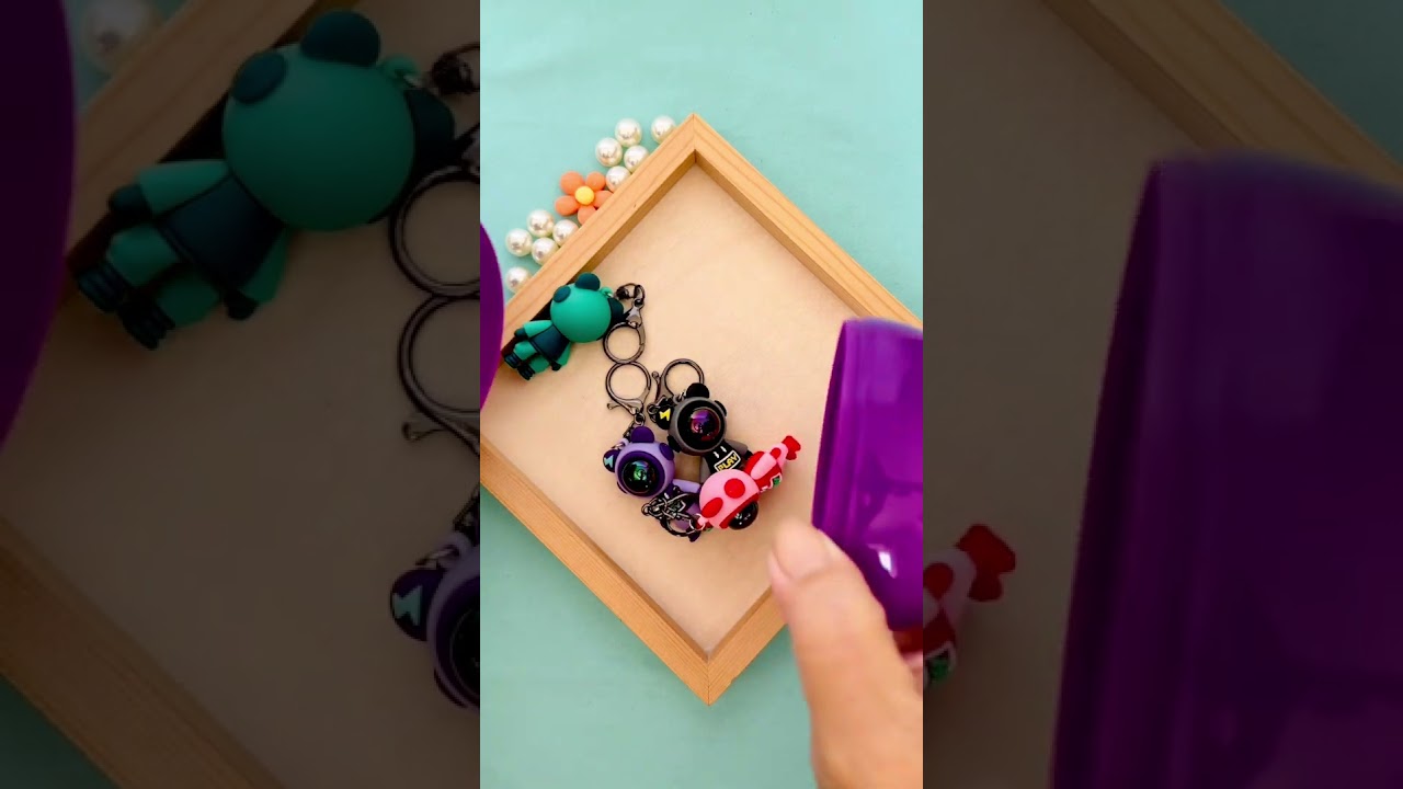 🌈 Oddly satisfying reverse video | keychain 🫶😂🤯 #shorts #funny #satisfying