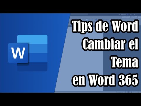 ¿Cómo Cambiar el Color del Tema en Word 365? | Tips de Word