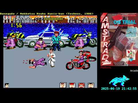 [Arcade] Nekketsu Kouha Kunio-kun 1 loop clear