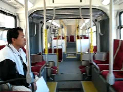 San Diego MTS New NABI 60 BRT--inside the bus