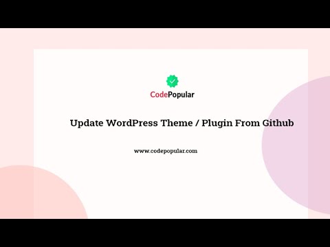 WordPress Theme/Plugin New Version Update from GitHub