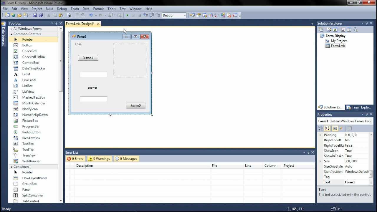 Visual Basic Programming Tutorial #4: Proper Form Design