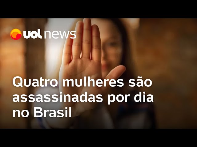 Quatro mulheres foram vítimas de feminicídio por dia no Brasil em 2024