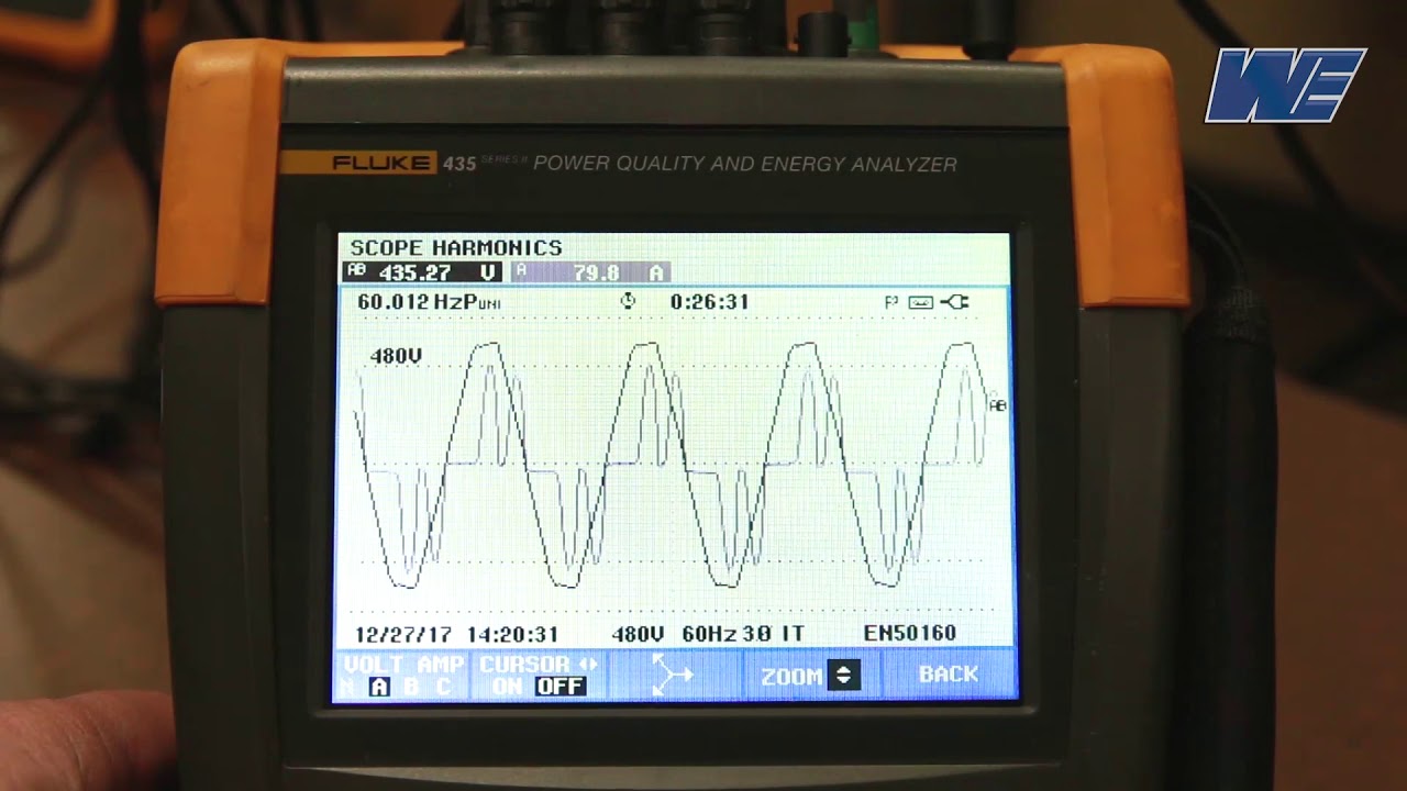 Input Voltage/Current Waveforms for a VFD