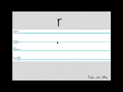How to write lowercase letter r