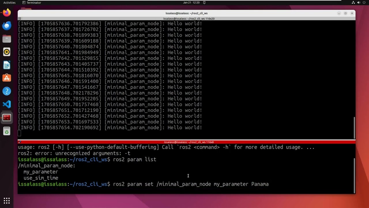 ROS 2 Basics - Client Libraries - Parameters in Python