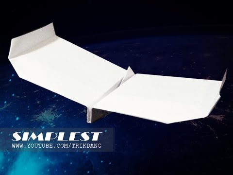 EASY PAPER AIRPLANE for KIDS - How to make a paper airplane that Flies FAST & FAR | Simplest
