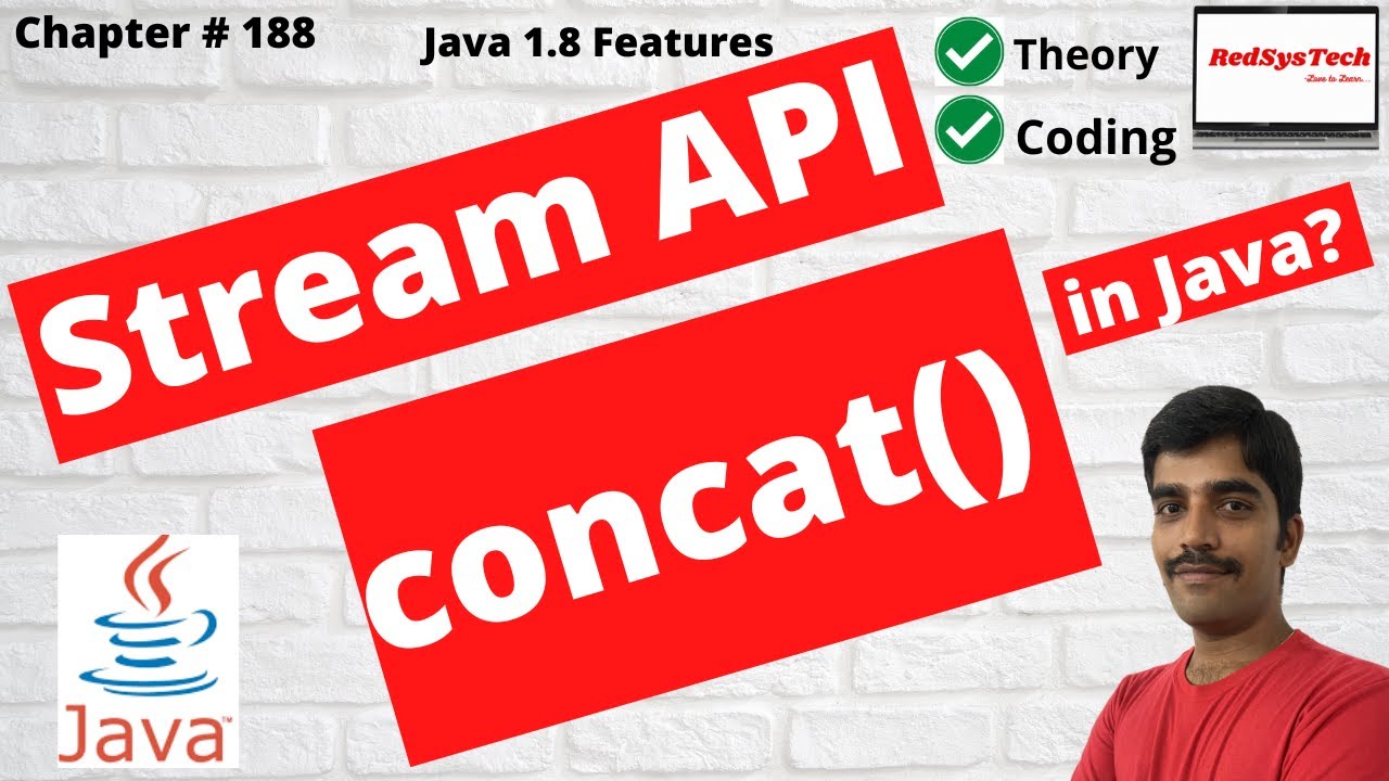 # 188 streams concat lists in java | concat | streams concat |java streams|Streams|java 8|RedSysTech